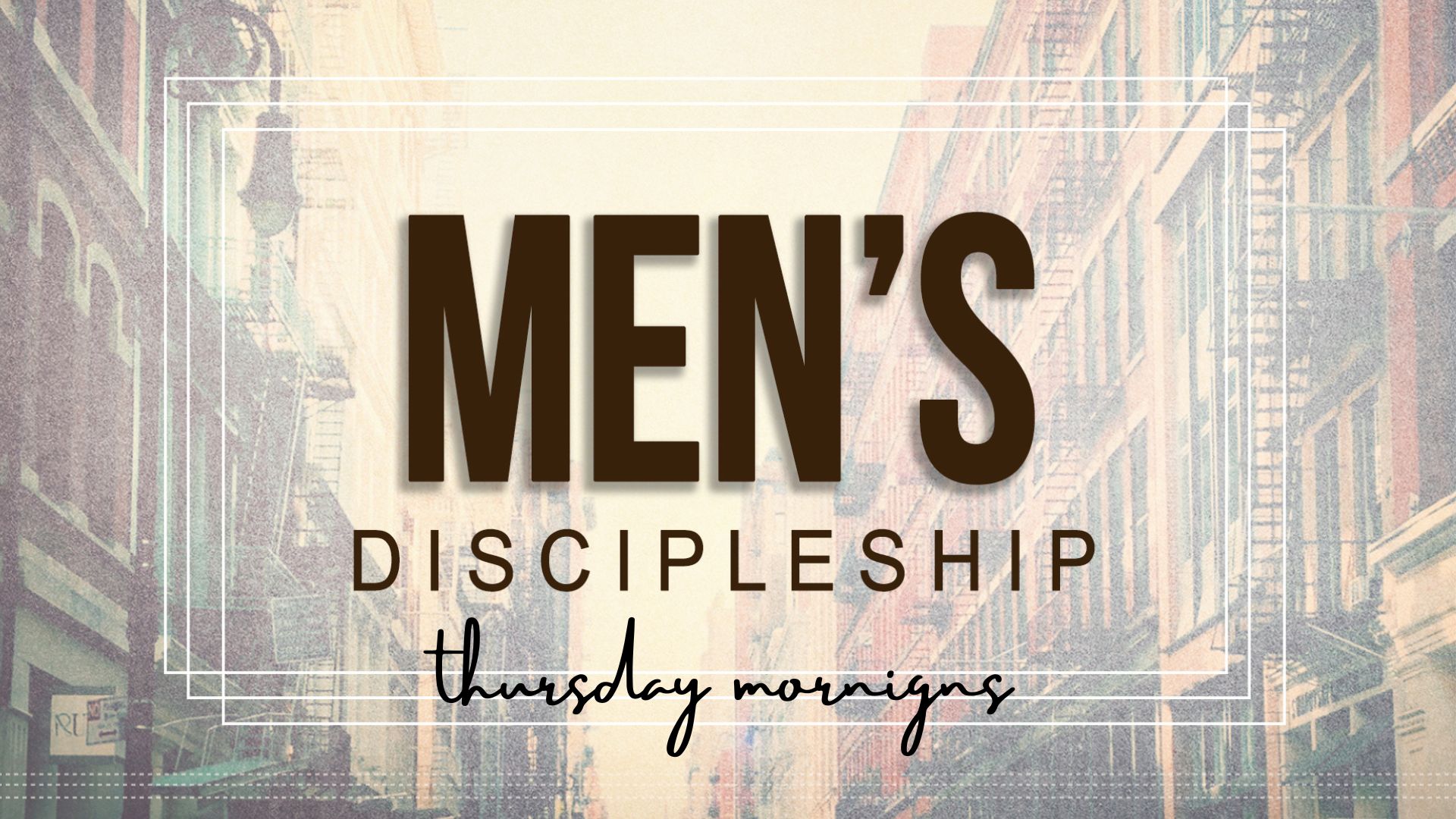 Men's Discipleship - Thurs - Clearwater Community Church